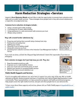 Harm Reduction Strategies and Services – Nisga'a Valley Health Authority