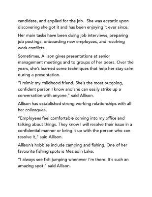 NVHA Employee Allison Dobchuk Fostering Healthy,Positive Work ...